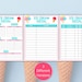 Ice Cream Social Sign up Sheet, Printable Ice Cream Party Sign up Form ...
