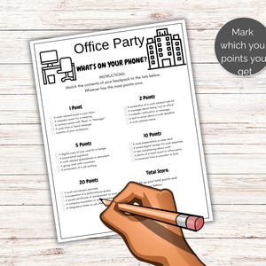 Office What's on Your Phone, Printable Office Party Game, Team Building ...