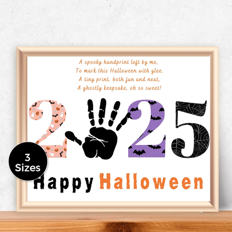 Halloween Handprint Craft - Etsy