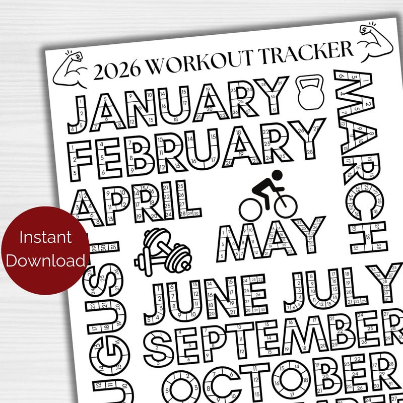 Peloton Calendar 2026 - Etsy