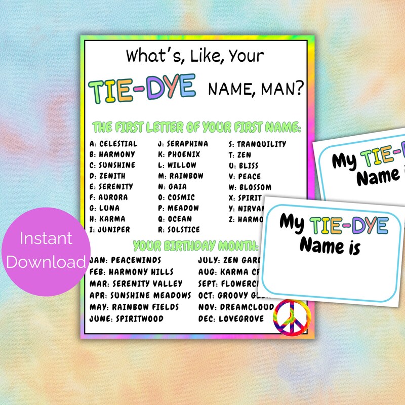 Tie Dye Party - Etsy