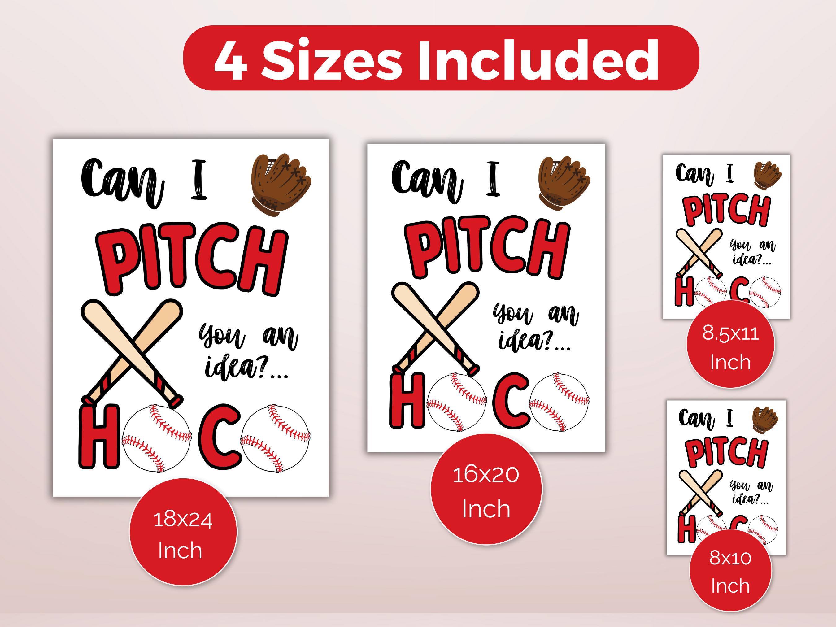 Editable Baseball Homecoming Proposal Sign, Printable HOCO Poster ...