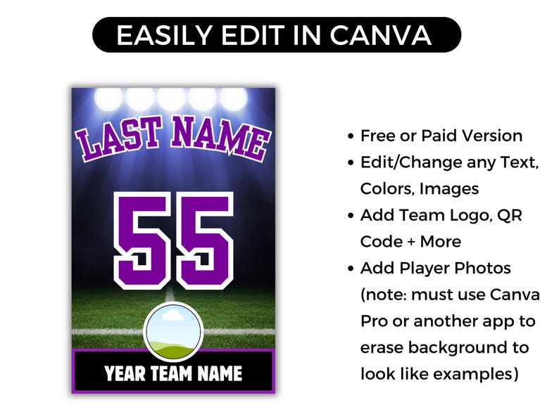 Editable Football Team Roster Template, Custom Football Lanyard Team ...