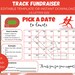 Editable Track Pick A Date, Track and Field Fundraiser Calendar, Cross ...