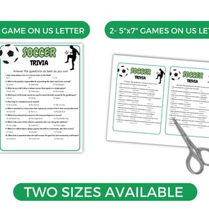 Soccer Games Bundle, 13 Printable Soccer Party Games, Soccer Birthday ...