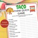 Taco Think Quick, Cinco De Mayo Games, Taco Party Games, Fiesta Think ...