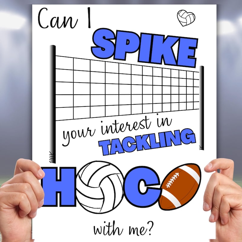 Volleyball Hoco Sign - Etsy