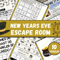 New Years Eve Escape Room Game, Printable NYE Escape Room for Kids or ...