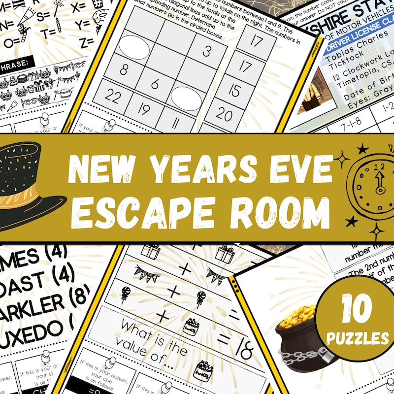 New Years Eve Games - Etsy