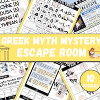 Greek Mythology House/yard 12-clue Olympian God Scavenger Hunt, Party ...