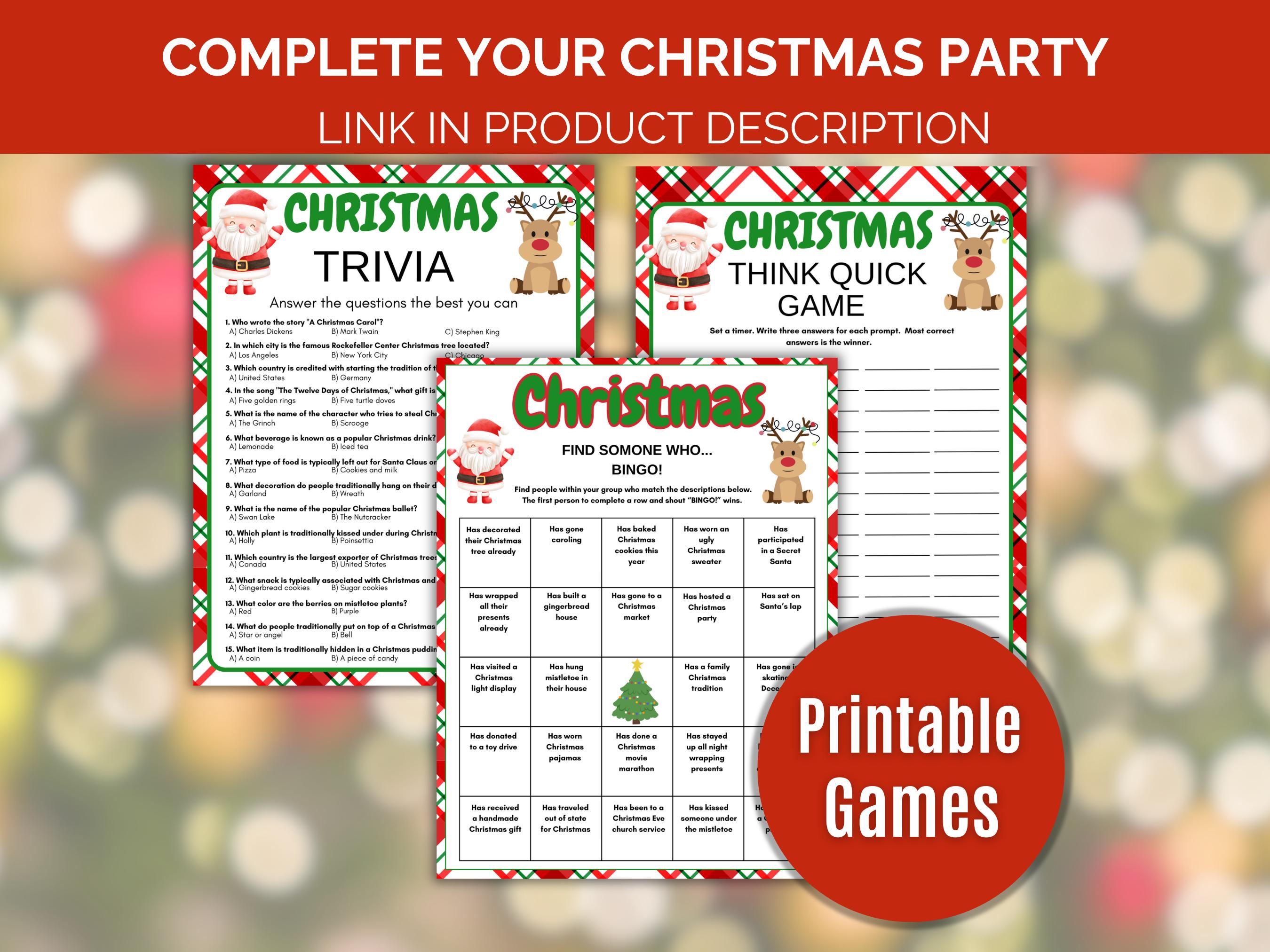 Christmas Carol Match Game, Printable Christmas Song Game, Christmas ...