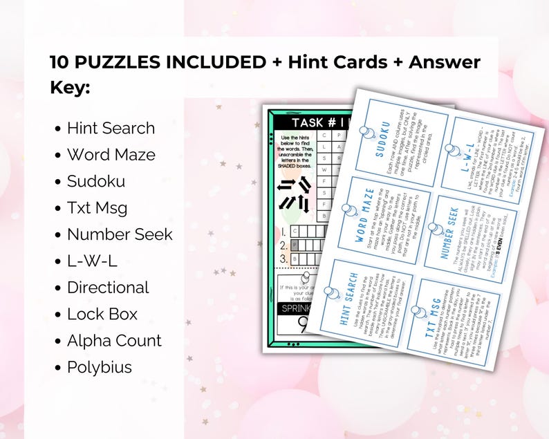 Birthday Escape Room for Kids, Printable Escape Room Kit, Birthday ...