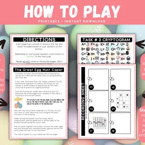 Easter Egg Escape Room Game, Printable Easter Escape Room Kit, DIY ...