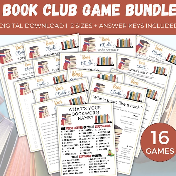 Book Club - Etsy