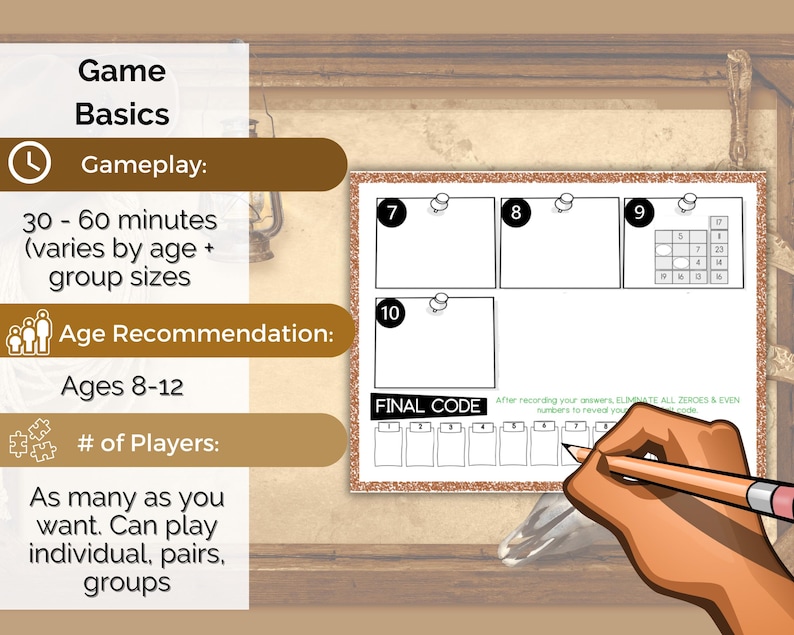 Wild West Escape Room for Kids, Printable Escape Room Kit, Cowboy ...