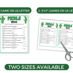 Pickle Games Bundle, Pickle Themed Party Activity, Party Party Games ...