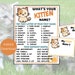 What's Your Kitten Name Game Name Tags, Cat Themed Party Printable ...