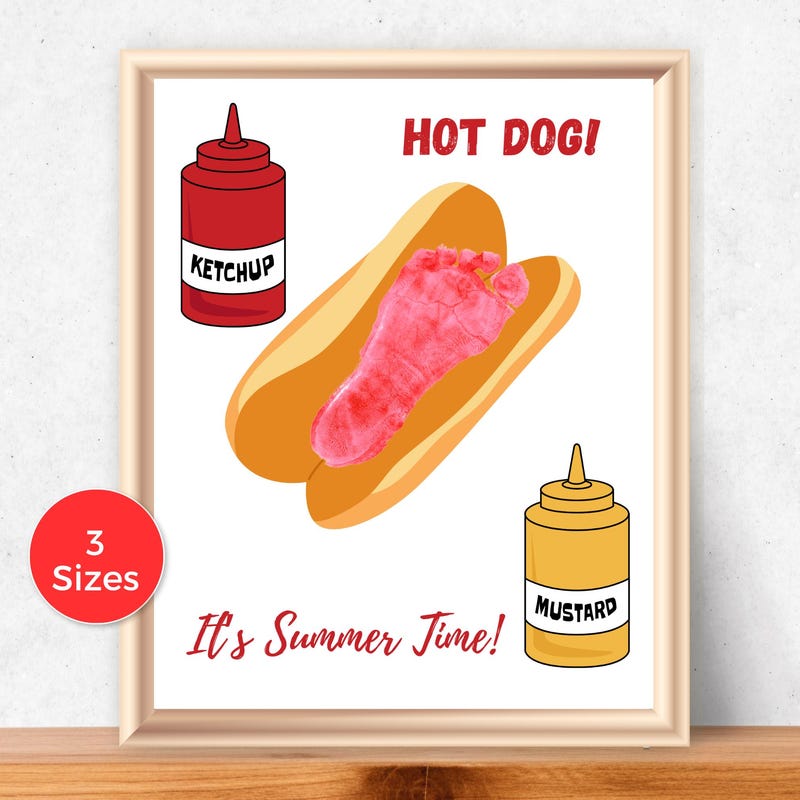 Hot Dog Art - Etsy