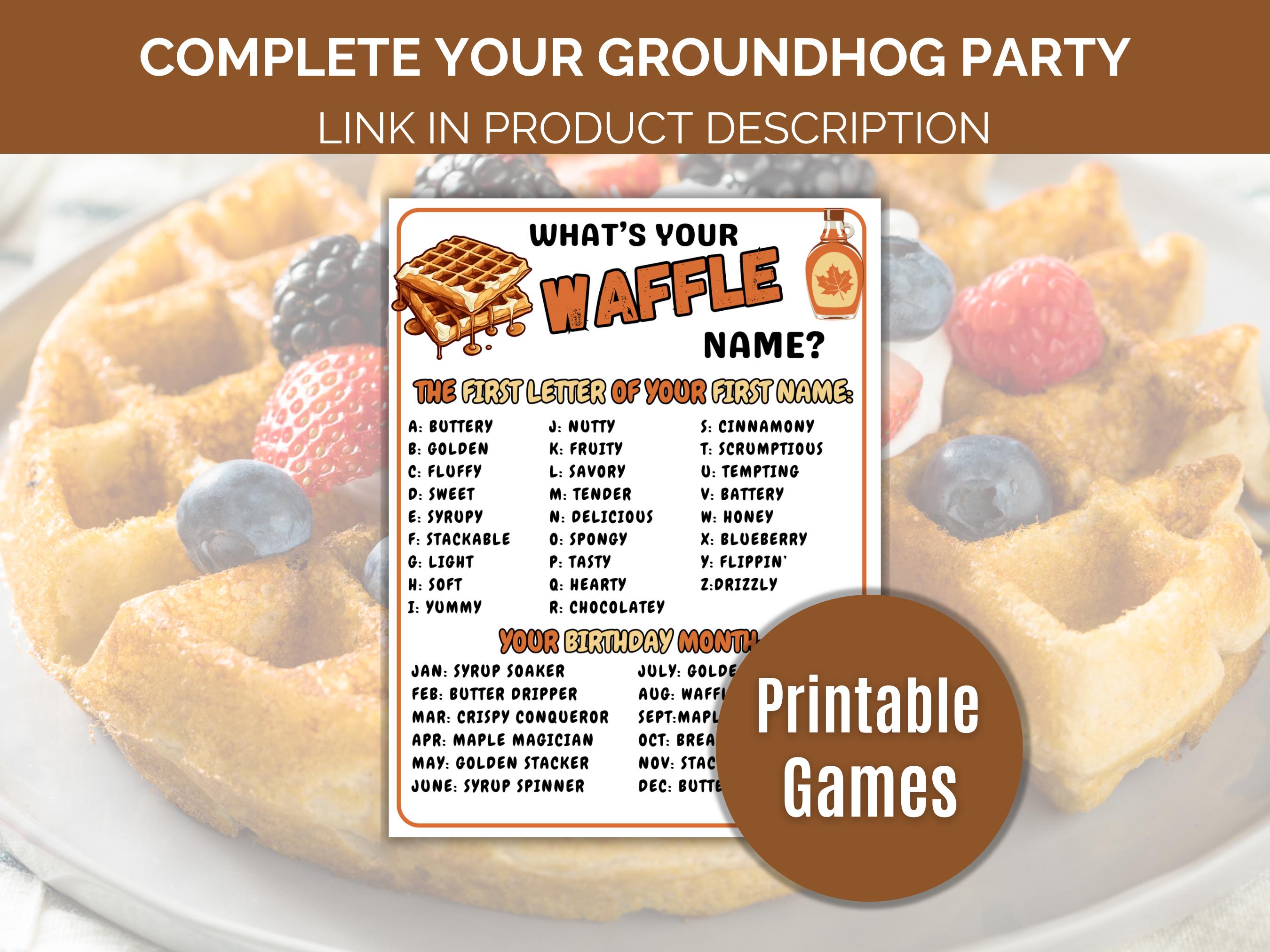 Waffle Trivia Game, Printable Waffle Quiz, National Waffle Day Activity ...