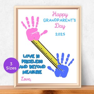 Grandparents Day Handprint Art, Happy Grandparents Day 2025 Handprint ...