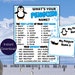 What's Your Penguin Name Game + Name Tags, Penguin Birthday Printable ...