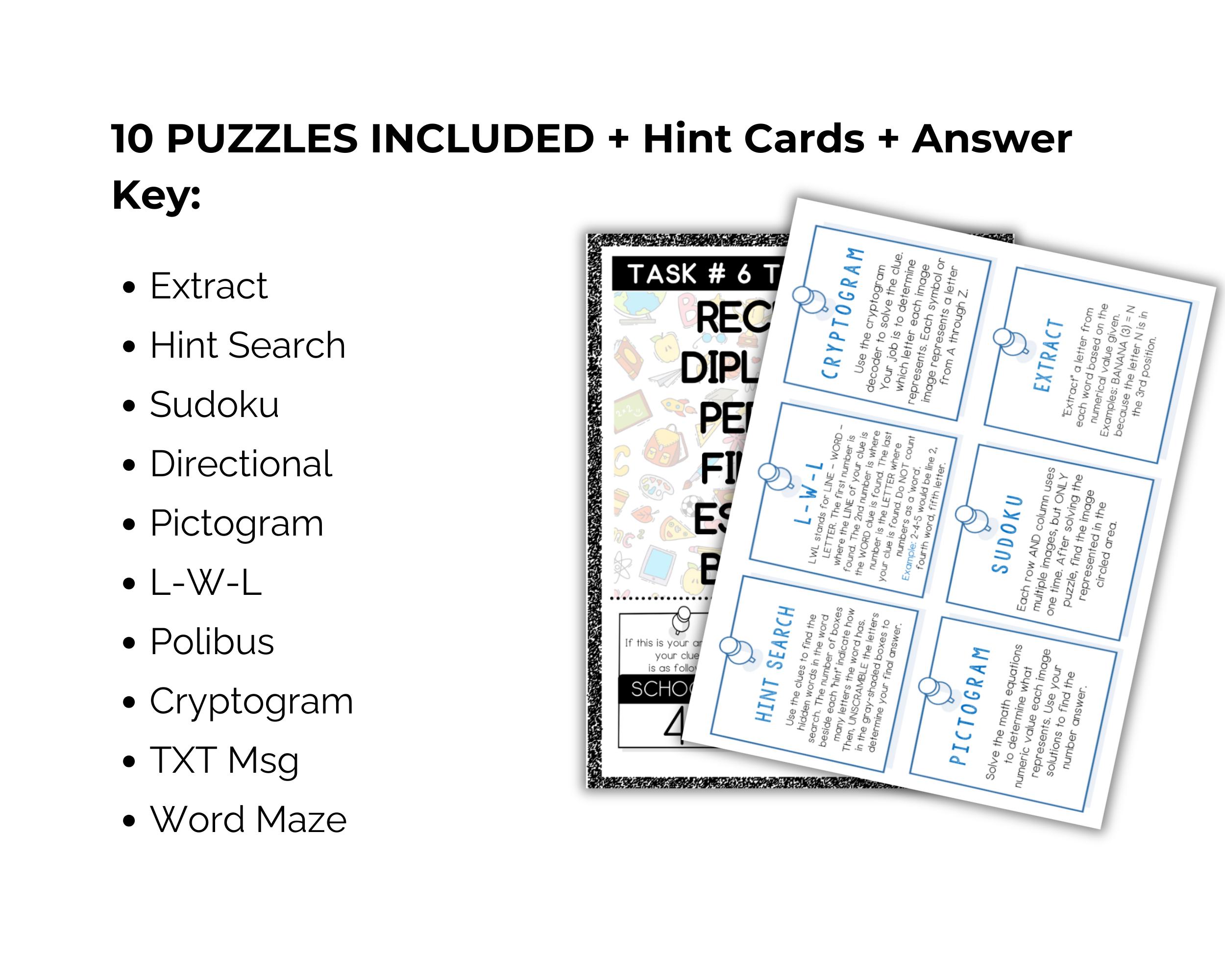 Last Day of School Escape Room Game, Printable End of Year Escape Room ...