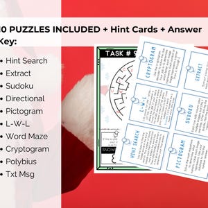 Save Santa Escape Room Game, Printable Christmas Escape Room Kit, DIY ...