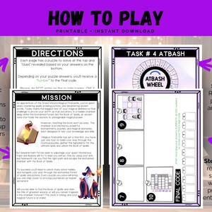 Wizard Escape Room Game for Kids, Printable Escape Room Kit, Wizard ...