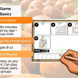 Pumpkin Patch Escape Room, Halloween Printable Escape Room Kit, DIY ...
