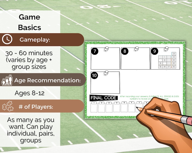 Football Escape Room for Kids, Printable Escape Room Kit, Birthday ...