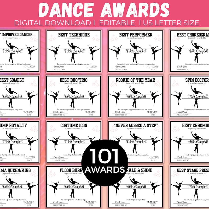 Superlative Awards for Dance - Etsy