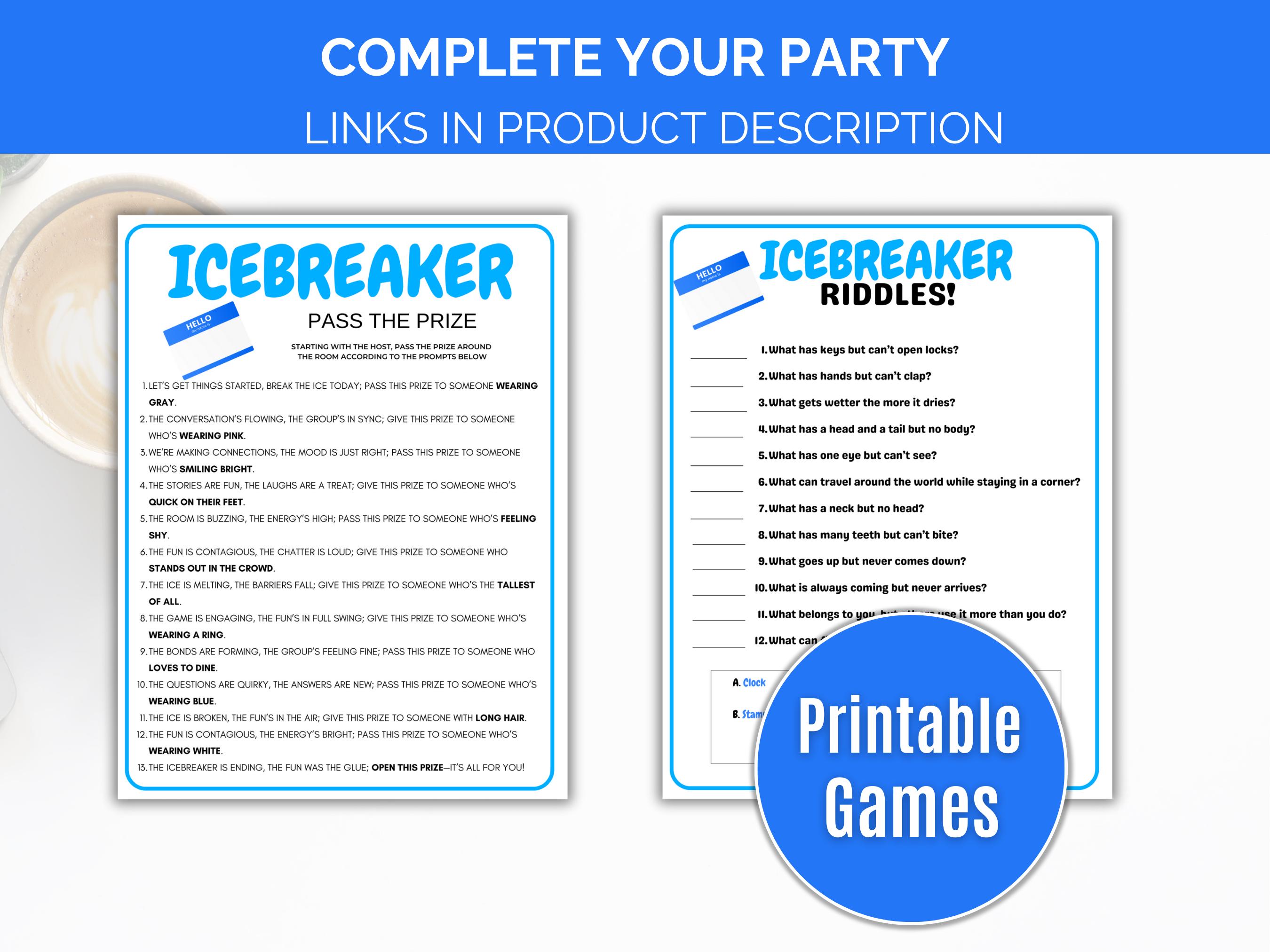 Icebreaker What's on Your Phone, Printable Icebreaker Game for Family ...