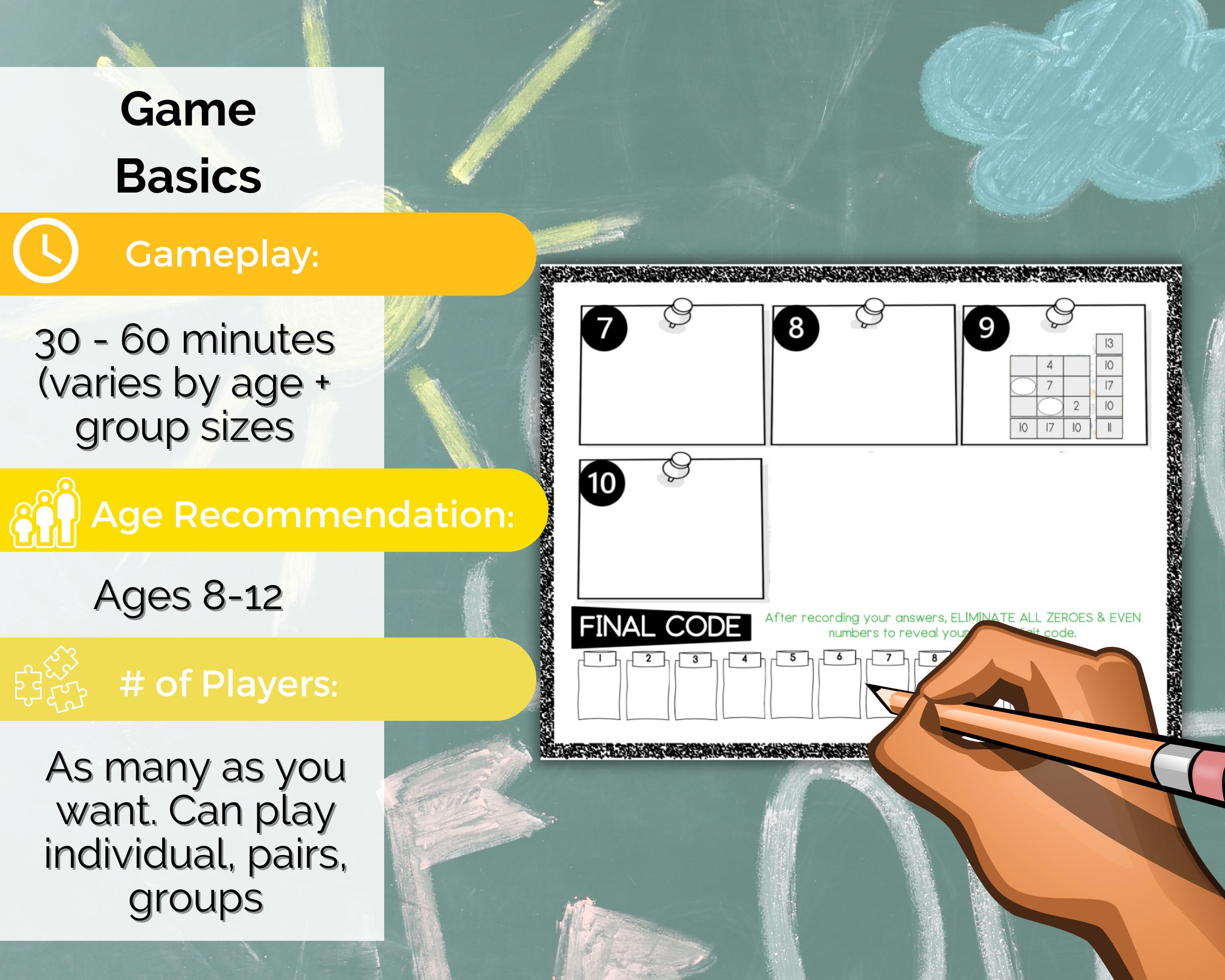 Last Day of School Escape Room Game, Printable End of Year Escape Room ...