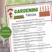 Gardening Trivia Game, Gardening Quiz, Printable Garden Trivia ...