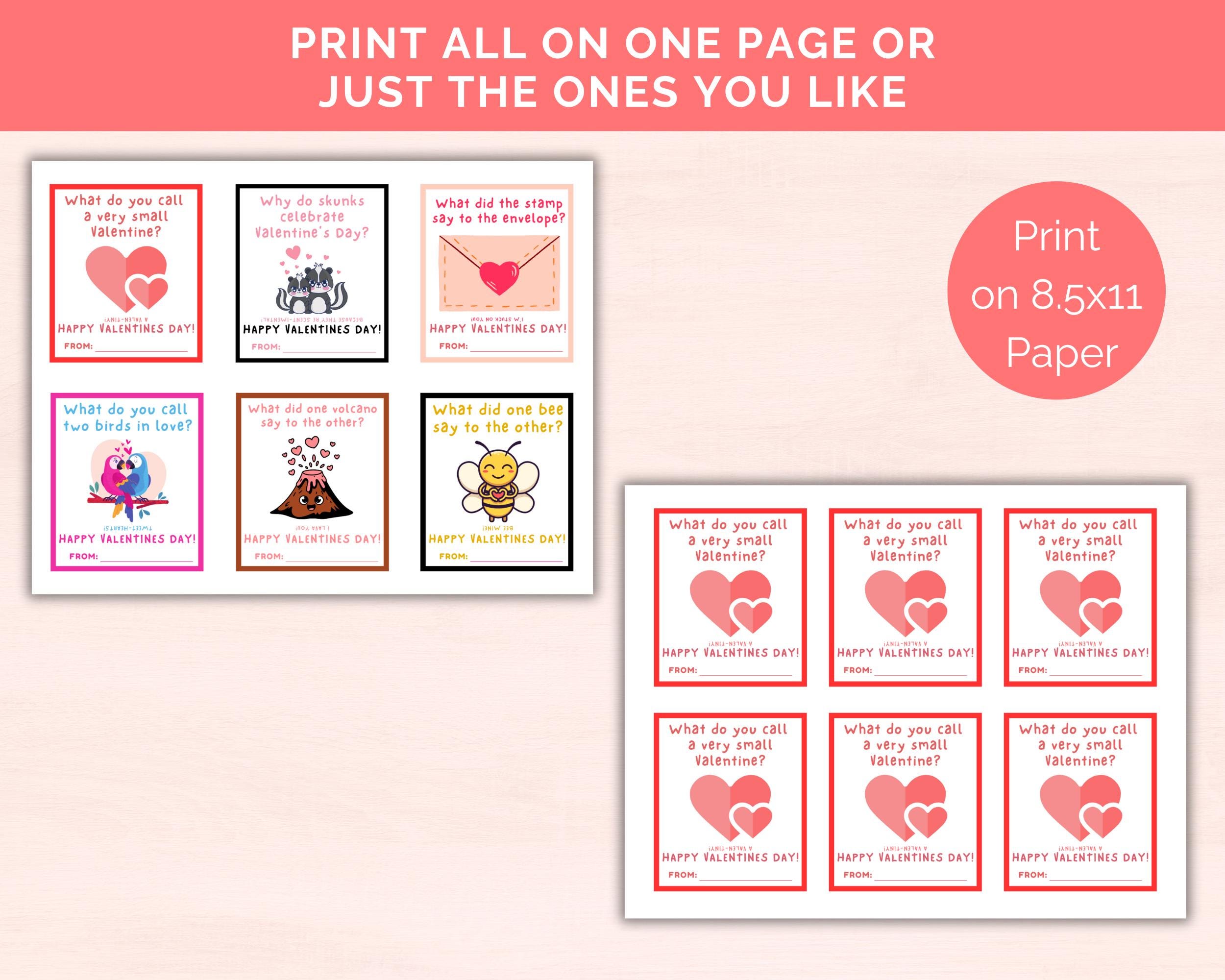 Joke Valentines Day Cards Printable, Kids Funny Valentines Day Cards ...