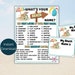 What's Your Beach Name Game + Name Tags, Beach Printable, Beach ...