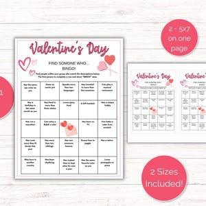 Valentines Find Someone Who Game, Valentines School Party Mix and ...