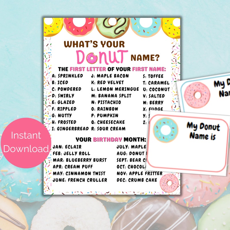 Donut Tag - Etsy