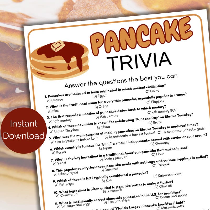 Pancake Party - Etsy