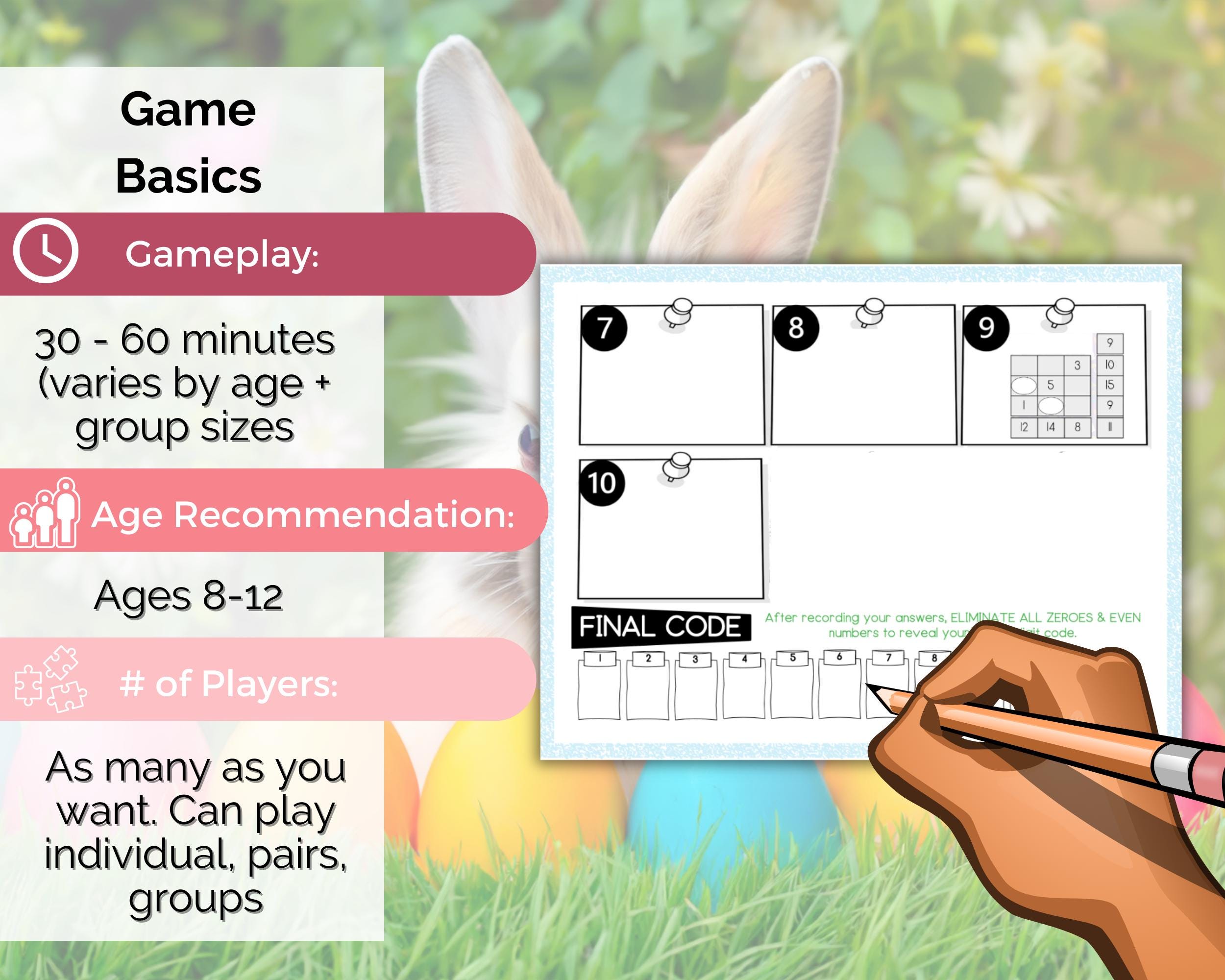 Easter Bunny Escape Room Game, Printable Easter Escape Room Kit, DIY ...