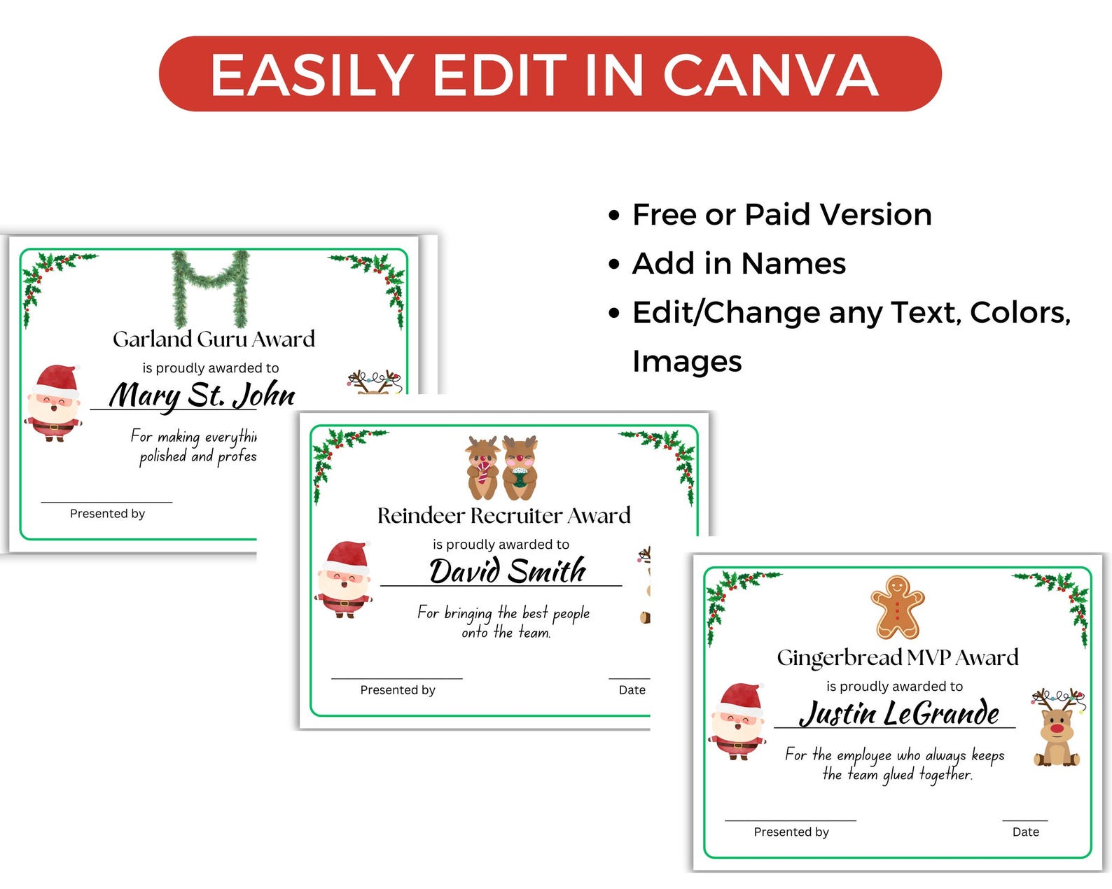 Christmas Employee Awards, 50 Funny Christmas Awards for Employees ...