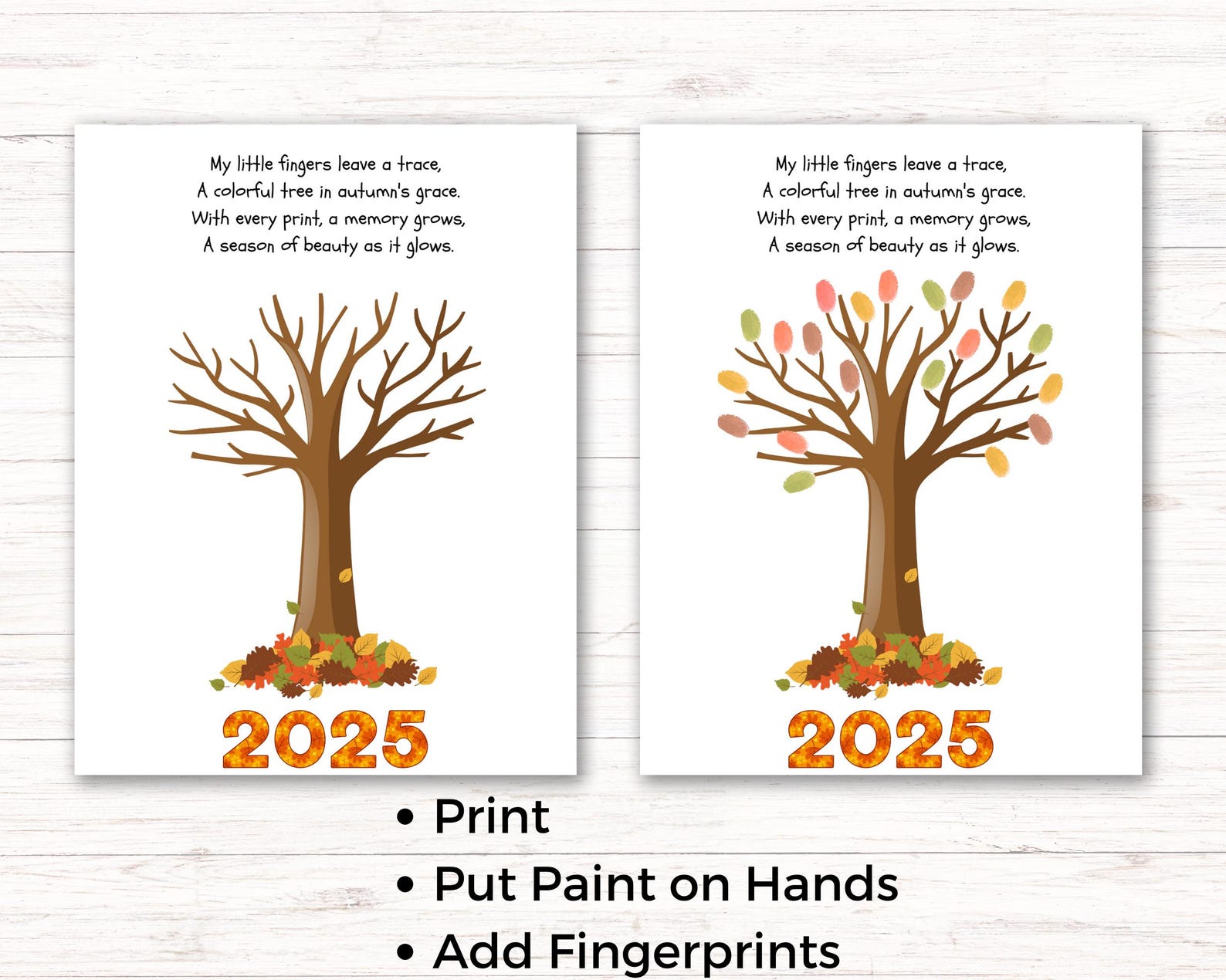 Tree Fall Handprint Art, Fall Handprint Craft for Toddlers, Fall ...