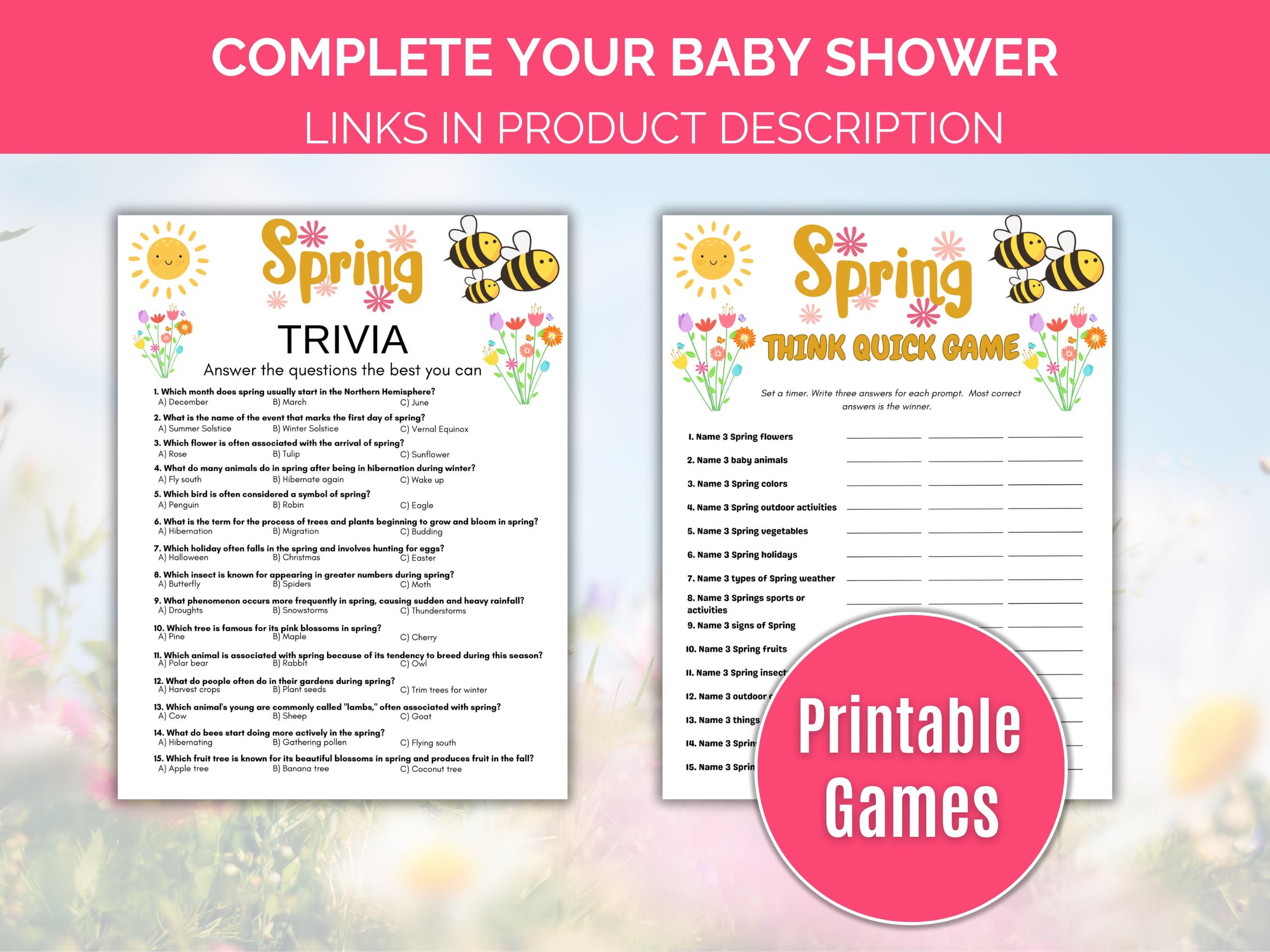 Spring This or That Game, Printable Springtime Game, Spring Icebreaker ...