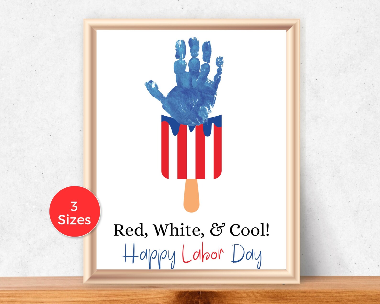 Labor Day Popsicle Handprint Art, Labor Day Handprint Craft for ...