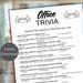 Office Trivia Game, Coworker Quiz, Printable Office Team Building Games ...
