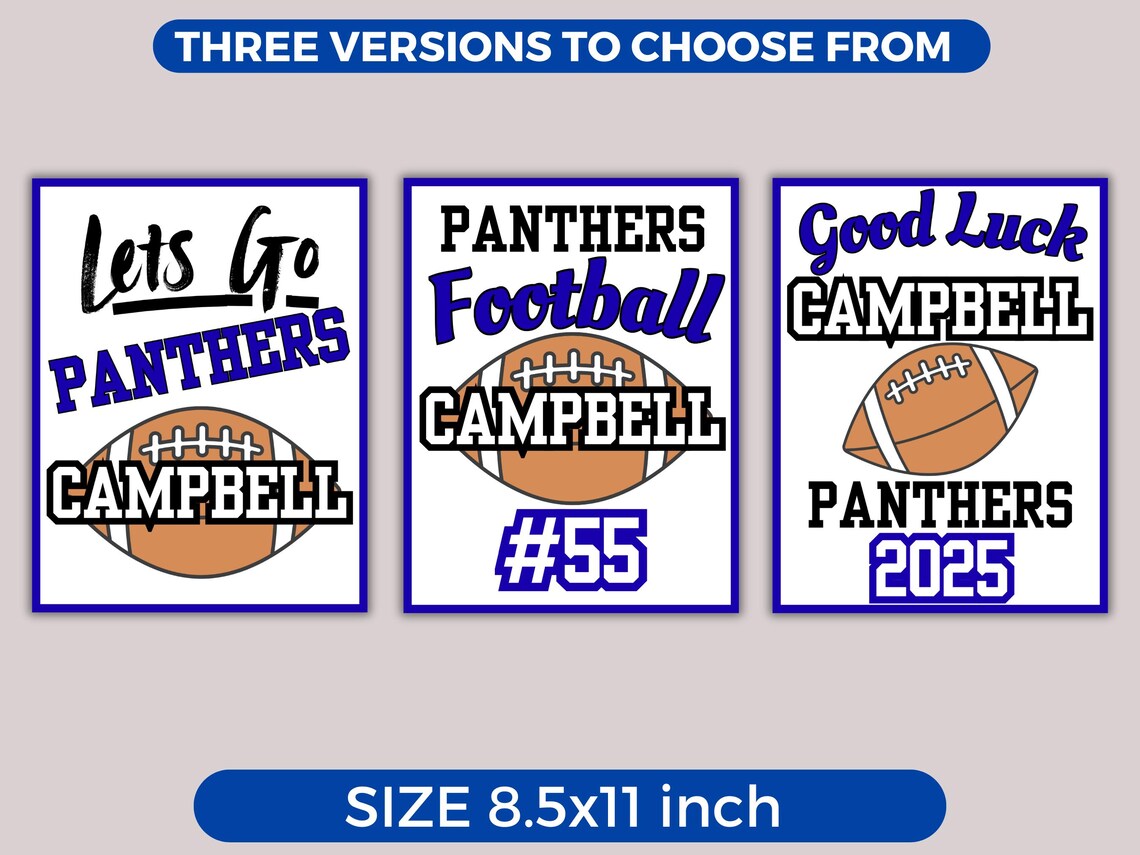 Editable Football Locker Sign Template, Custom Football Hotel Door Room ...