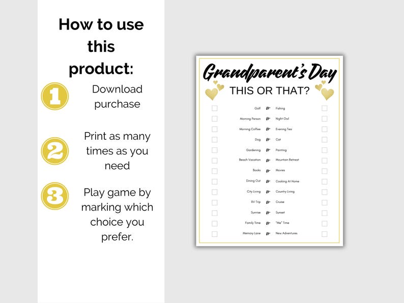 Grandparents This or That Game, Printable Grandparents Day Game ...