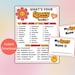 What's Your Groovy Name Game + Name Tags, Groovy Party Game, Retro ...