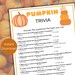 Pumpkin Trivia Game, Pumpkin Quiz, Fall Trivia Game, Printable ...