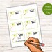 What's Your Tennis Name Game + Name Tags, Printable Tennis Party Game ...